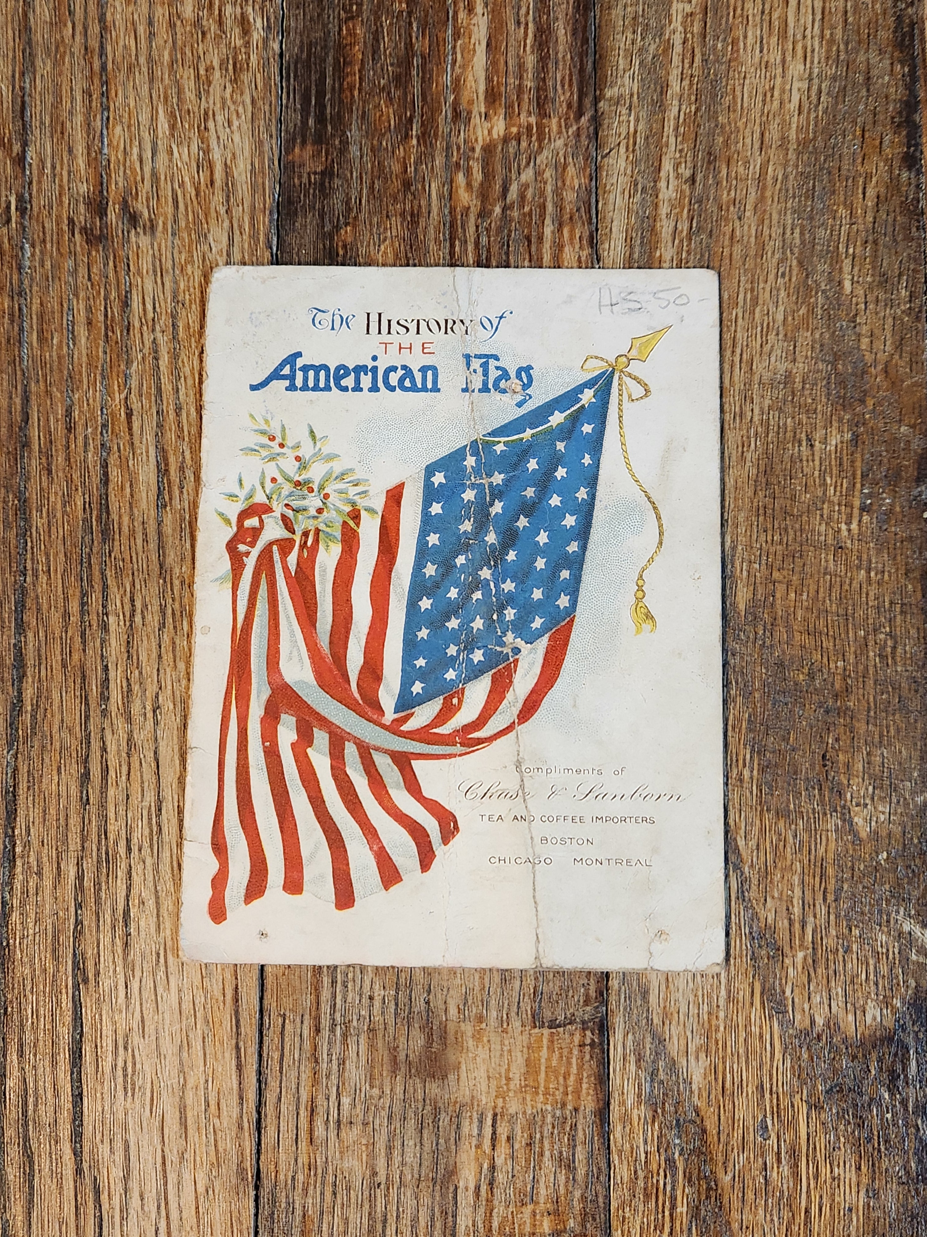 Antique Chase & Sanborn History of the American Flag Booklet Patriotic ...