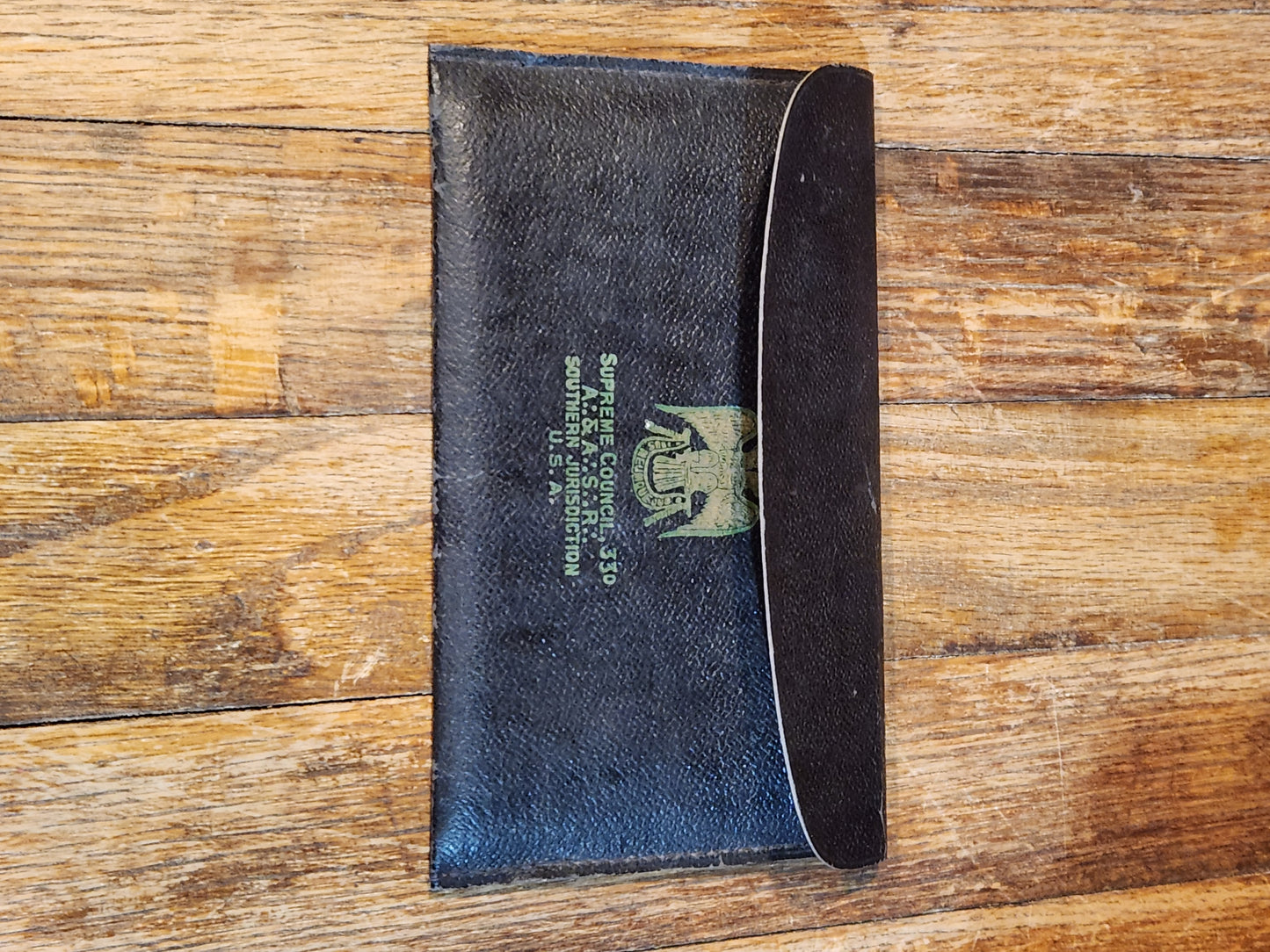 1947 Scottish Rite 32° Masonic Certificate – New Orleans + Leather Fol ...