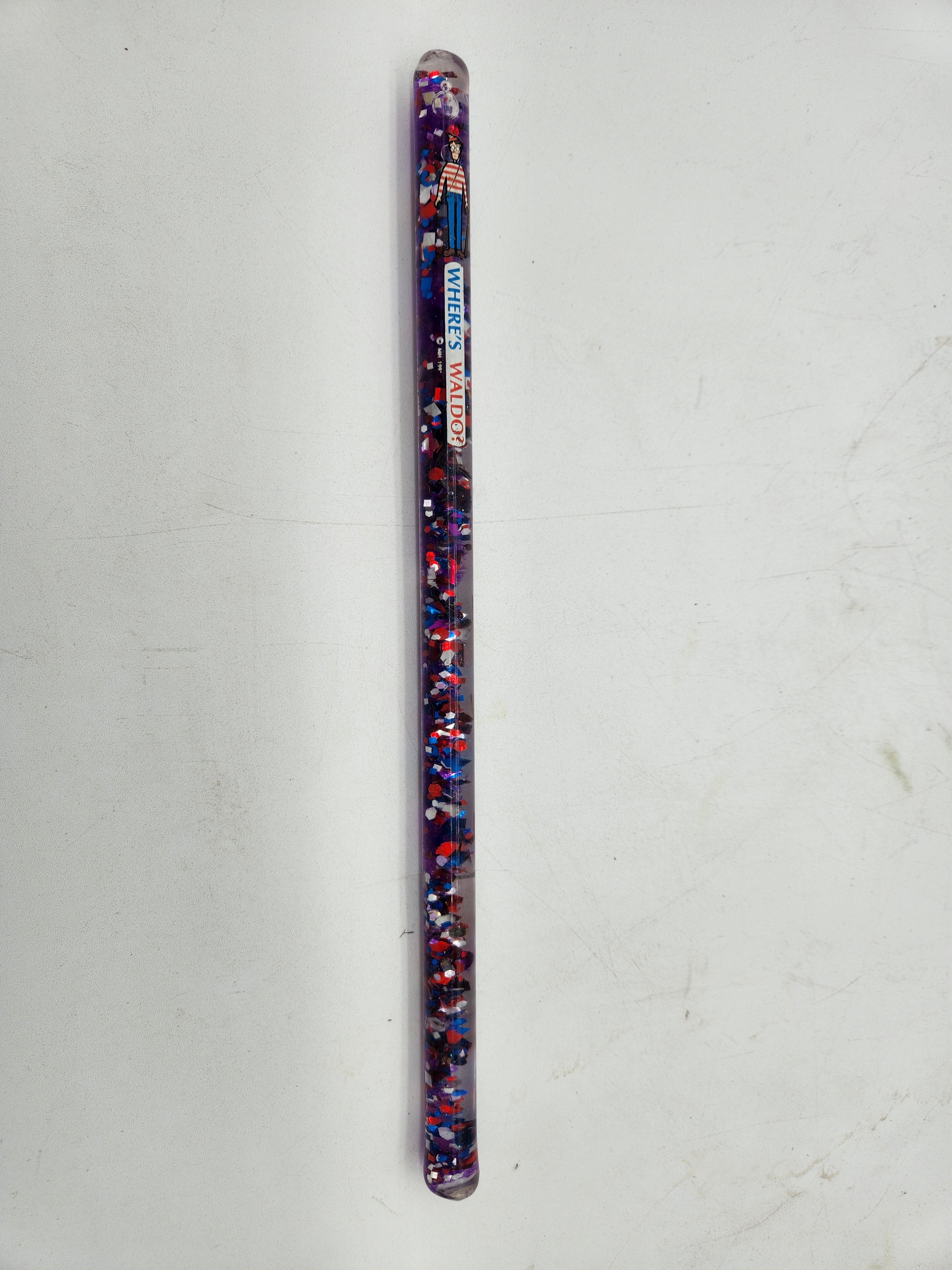 Vintage 1991 Where's Waldo Glitter Wand Wonder Tube Martin Handford Se ...